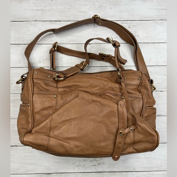 Belen Echandia | Bags | Belen Echandia Large Crossbody Tote Tan Leather ...